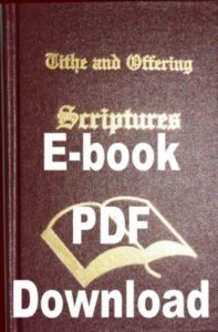 Tithe and Offering Scriptures E-Book- 5 Years
